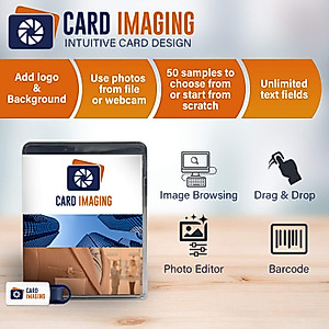 Magicard 300 Single Side ID Card Printer & Supplies Bundle Badge Maker Machine (3300-0001)