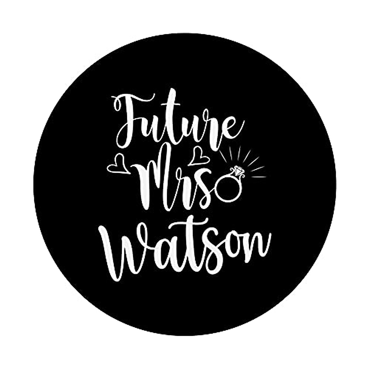 Future Mrs. Watson Engaged soon to be married bride PopSockets Swappable PopGrip