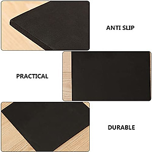 balacoo 5Pcs Fish Tank Pad Aqurium Mat Non- Skid Waterproof Aquarium Placement Mat for Home Desktop Tabletop Black