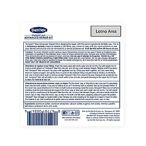 DenTek Temparin One Step Lost Filling Repair 1 Each