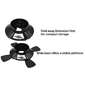 Flame King YSN1LBB Propane Base for 1LB and 1/2LB Propane Canisters for Safety and Stability