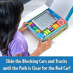 Think Fun Rush Hour Junior Traffic Jam Logic Game and STEM Toy for Boys and Girls Age 5 and Up - Junior Version of the International Bestseller Rush Hour,44005041