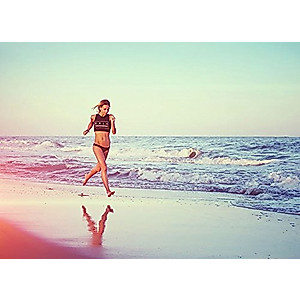 Urbanista Rio Sport Earphones, Wired Running Headphones with Microphone and Music Controls, Water Resistant, Powerful Bass, Customizable Silicone Earbuds, Pink Panther