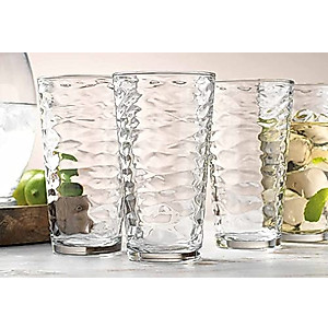 Glaver's Drinking Glasses Set of 10 Highball Glass Cups, Premium Glass Quality Coolers 17 Oz. Glassware. Ideal for Water, Juice, Cocktails, and Iced Tea. Dishwasher Safe.…