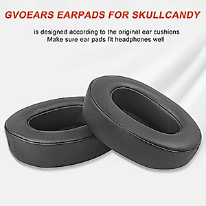 Gvoears Replacement Ear Pads for Skullcandy Crusher Wireless, Crusher ANC/EVO, Hesh ANC/EVO, Hesh 3 Wireless Headphones, Earpads Also Fit for Skullcandy Venue Wireless ANC Headphone, Durable Leather