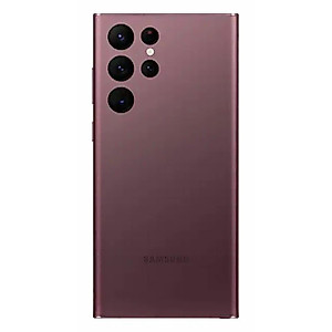 Samsung Galaxy S22 Ultra S9080 5G 512GB 12GB RAM Factory Unlocked (GSM Only | No CDMA - not Compatible with Verizon/Sprint) Global Version - Burgundy (Renewed)