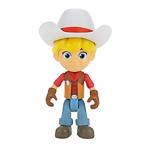 Dino Ranch Jon and Blitz Chariot Vehicle - Features Pull Back 5” Dino Blitz Chariot & 3” Dino Rancher Jon - Three Styles to Collect - Toys for Kids Featuring Your Favorite Pre-Westoric Ranchers