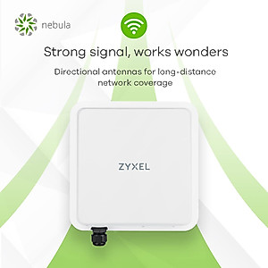 Zyxel 4G LTE-A Cat.6 Router with PoE | Nebula Cloud Management | LTE7461N |Outdoor Design for Reliable Connection | Heavy Duty IP68 Enclsoure | 300Mbps | Remote Management | Easy Installation