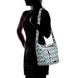 Vera Bradley Hadley On the Go Satchel in Paisley Stripes