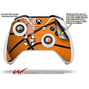 WraptorSkinz Decal Vinyl Skin Wrap compatible with XBOX One S/X Controller - Basketball (CONTROLLER NOT INCLUDED)