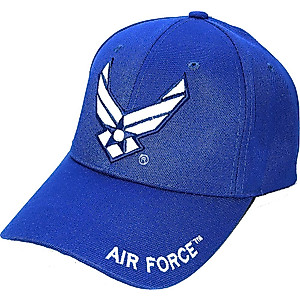 USAF United States Air Force Veteran Blue Baseball Cap Hat (Air Force Wings)