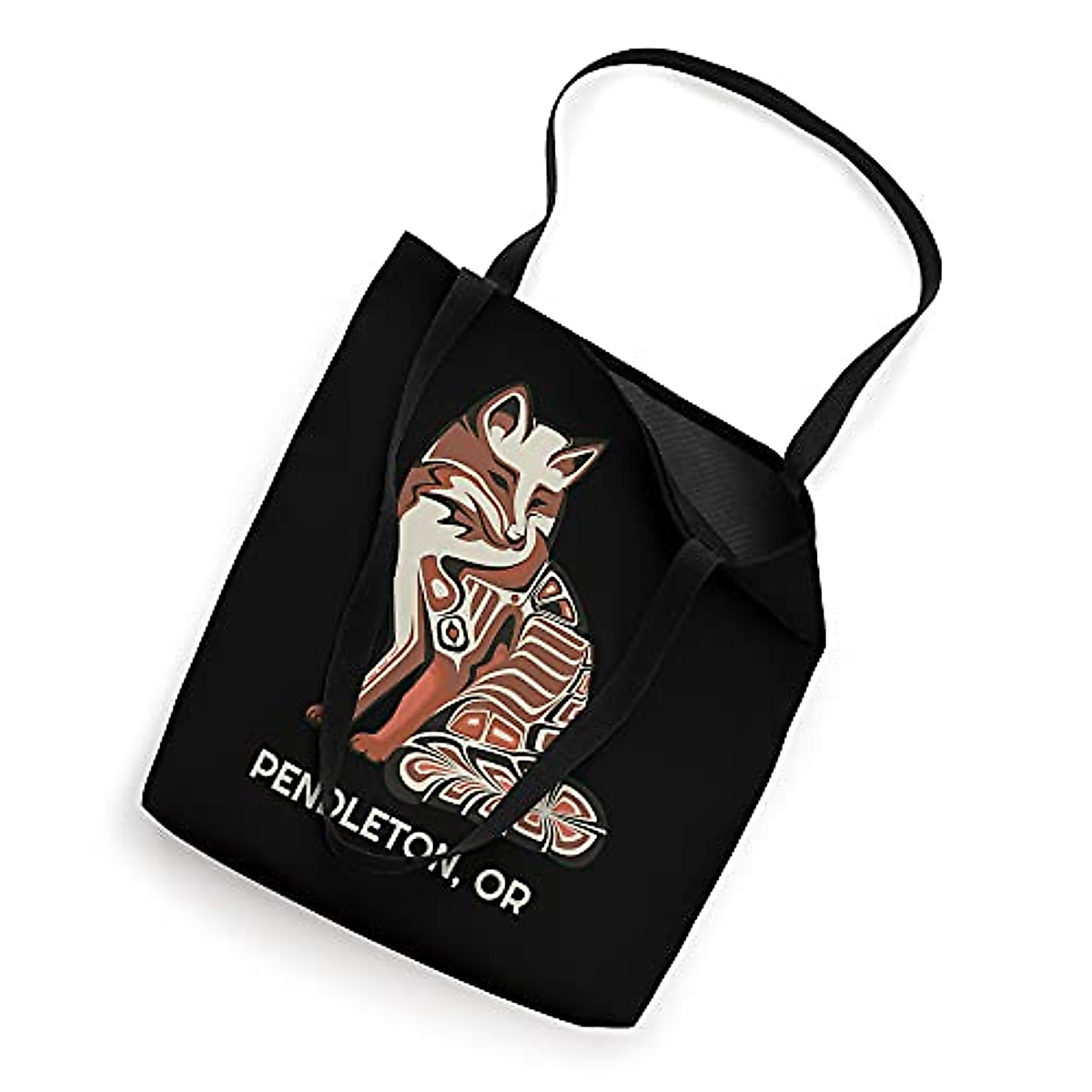 Tribal Fox Pendleton Oregon Native American Haida Style Tote Bag
