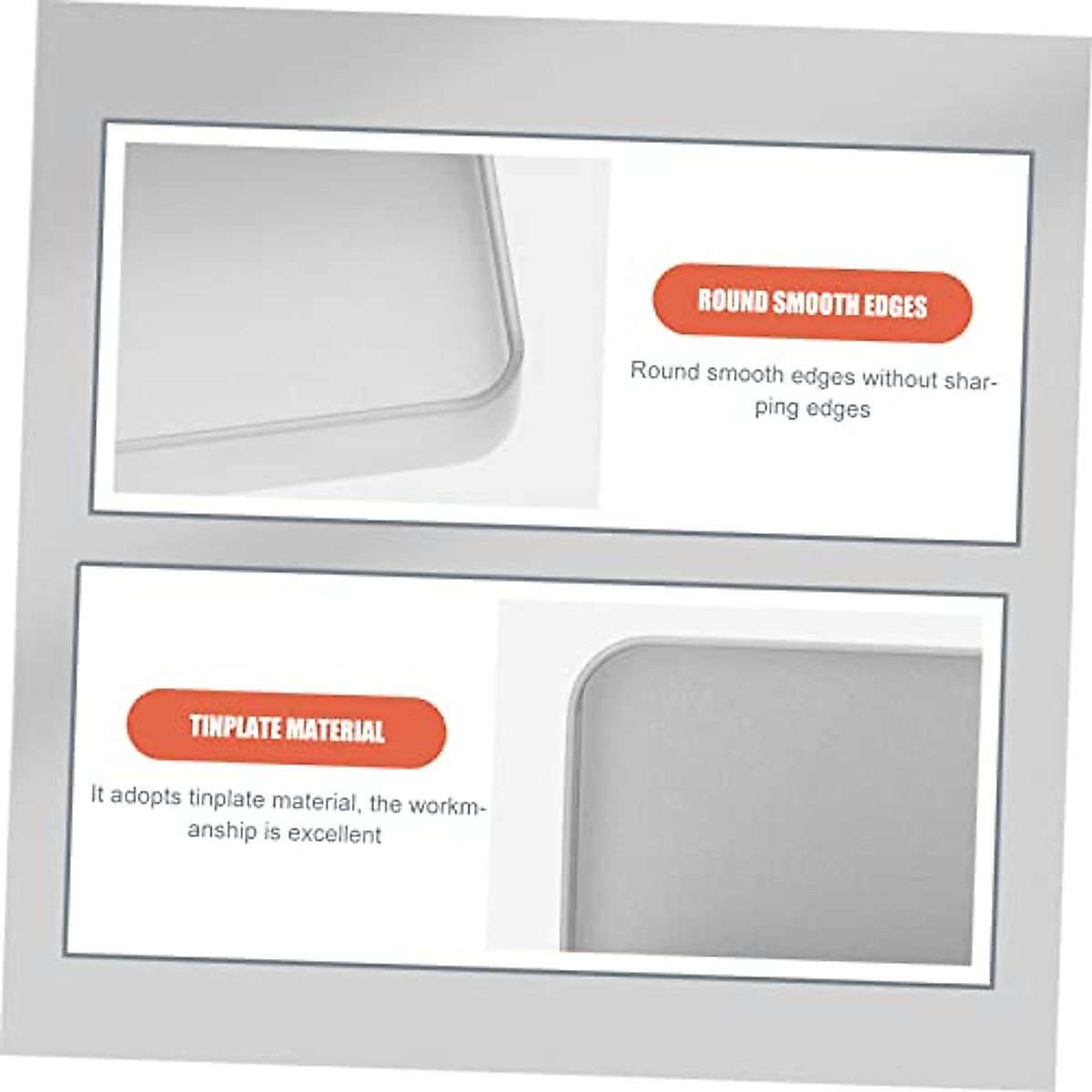 Holibanna 8 Pcs Tinplate Box Clutter Organizer Stainless Steel Containers with Lids Mini Candy Rectangular Candy Tins Gift Containers Candle Vessels Pill Clamshell Packing Box Usb