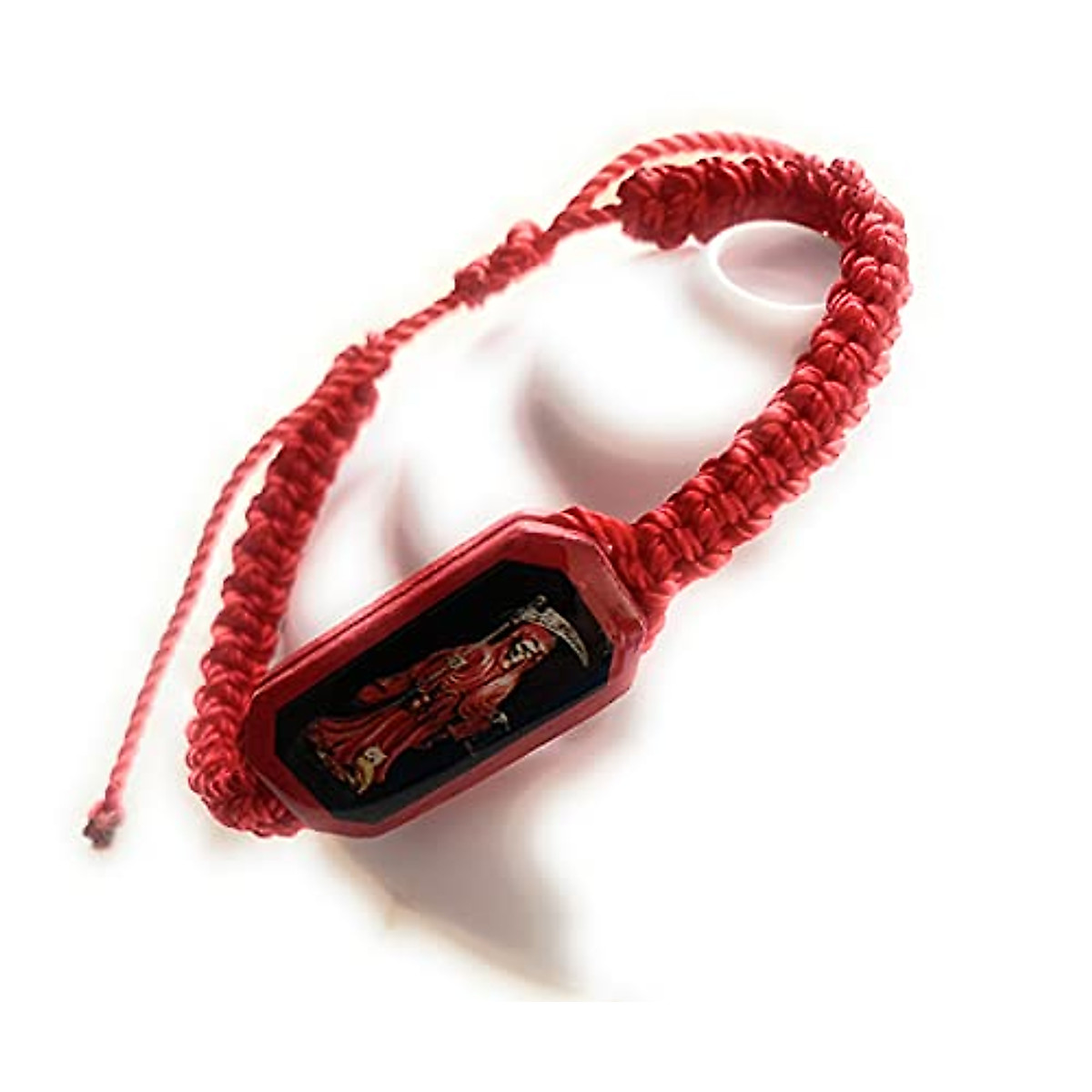 Chavarrieta Red Thread Bracelet Pulsera Roja de hilo de la Santa Muerte, Black