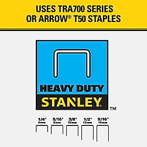 STANLEY Stapler Gun, Heavy Duty, Steel, 1/4-Inch to 9/16-Inch (TR110)