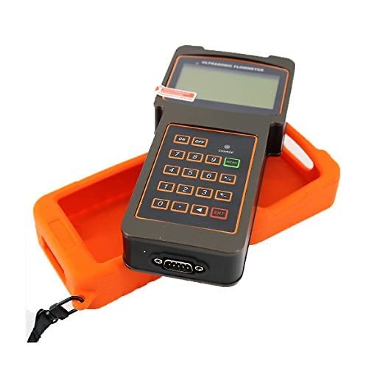 Portable Ultrasonic Flow Meter Liquid Flow Meter with 2 High Temperature TS-2-HT and TM-1-HT Transducer and Bracket HS-HT and HM-HT for Pipe Diameter DN25 to 300mm Max Liquid Temperature 160 Degrees