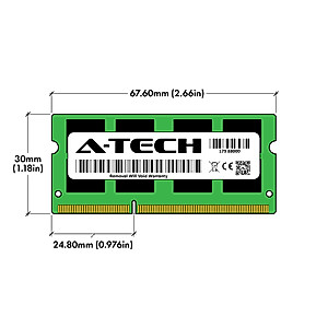 A-Tech 8GB RAM for Dell Inspiron 15 3000 3552 | DDR3 1600MHz PC3-12800 Non-ECC SODIMM 2Rx8 1.35V Laptop & All-in-One Memory Upgrade Module (Replacement for SNPN2M64C/8G, A7022339, N2M64, 0N2M64) V2