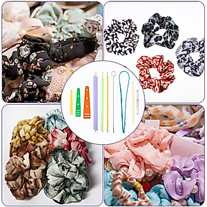 Quick Turn Fabric Set, Versatile Fabric Tube Turners for Sewing Drawstring Threader Tool Fabric Turning Tube Assorted Sizes Fast Turn Sewing Tool for Crafts DIY Knitting Handmade