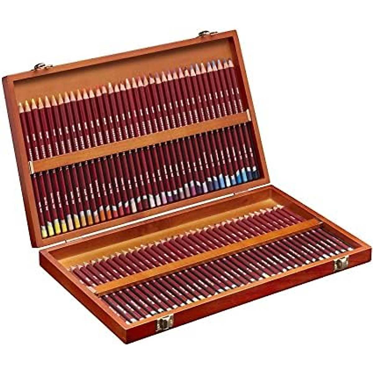 Derwent Pastel Pencils, Wooden Box, Assorted Colors, 72 Pencils per Box (2300343)