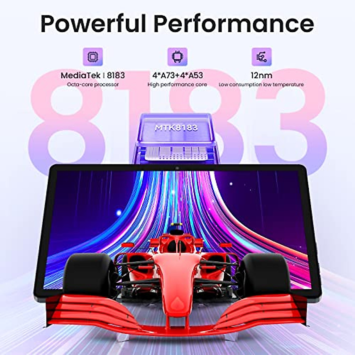 Latest Android 12 Tablet with 8GB RAM 256 ROM 1TB Expand,10.1 Inch Gaming Tablets,2.0GHz Octa-Core Tablet,1920 * 1200 FHD IPS Display,13MP+5MP Dual Camera,2.4/5G Dual Band WiFi+Bluetooth 5.0(Gray)