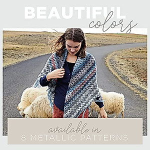 (3 Pack) Lion Brand Yarn Shawl in a Ball Yarn, Soothing Blue