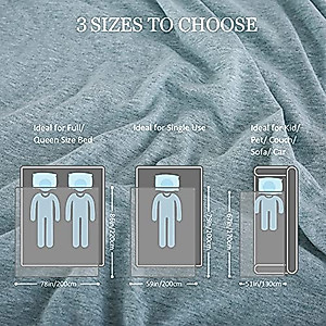 CHOSHOME Cooling Blanket for Hot Sleepers Lightweight Summer Cold Thin Blankets for Sleeping, Hot Flashes Night Sweats, Soft Blanket for Bed, Twin Size, Green
