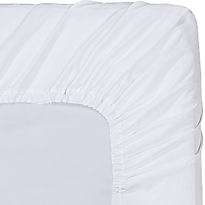 Utopia Bedding King Fitted Sheet - Bottom Sheet - Deep Pocket - Soft Microfiber -Shrinkage and Fade Resistant-Easy Care -1 Fitted Sheet Only (White)