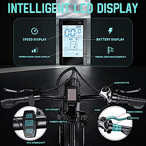 Auloor Electric Bike, 750W Ebike for Adults, 20" Fat Tire Electric Bike, 30MPH Max Speed Folding Electric Bike, 48V 18Ah Battery, 7-Speed Full Suspension Electric Bicycles