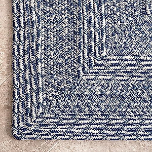 nuLOOM Rowan Braided Texture Indoor/Outdoor Area Rug, 4x6, Blue