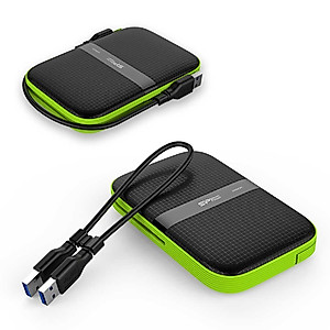 Silicon Power 4TB Rugged Armor A60 Military-grade Shockproof/Water-Resistant USB 3.0 2.5" External Hard Drive for PC, Mac, Xbox One, Xbox 360, PS4, PS4 Pro and PS4 Slim, Black