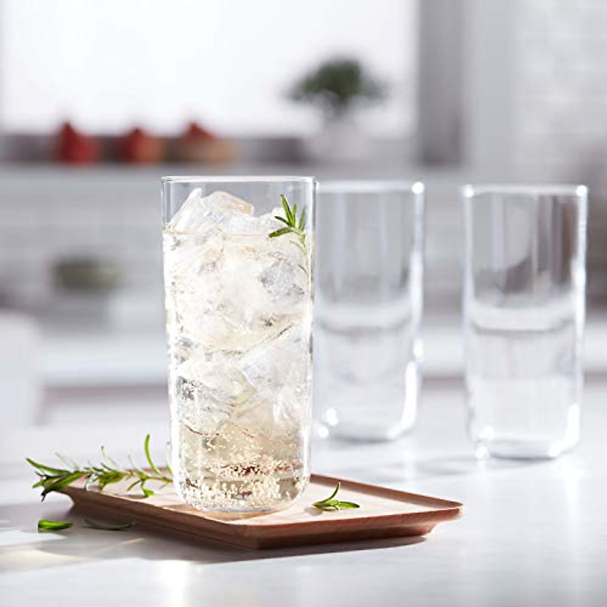 Libbey Polaris Tumbler Glasses, Axis, 17.75-ounce, Set of 8