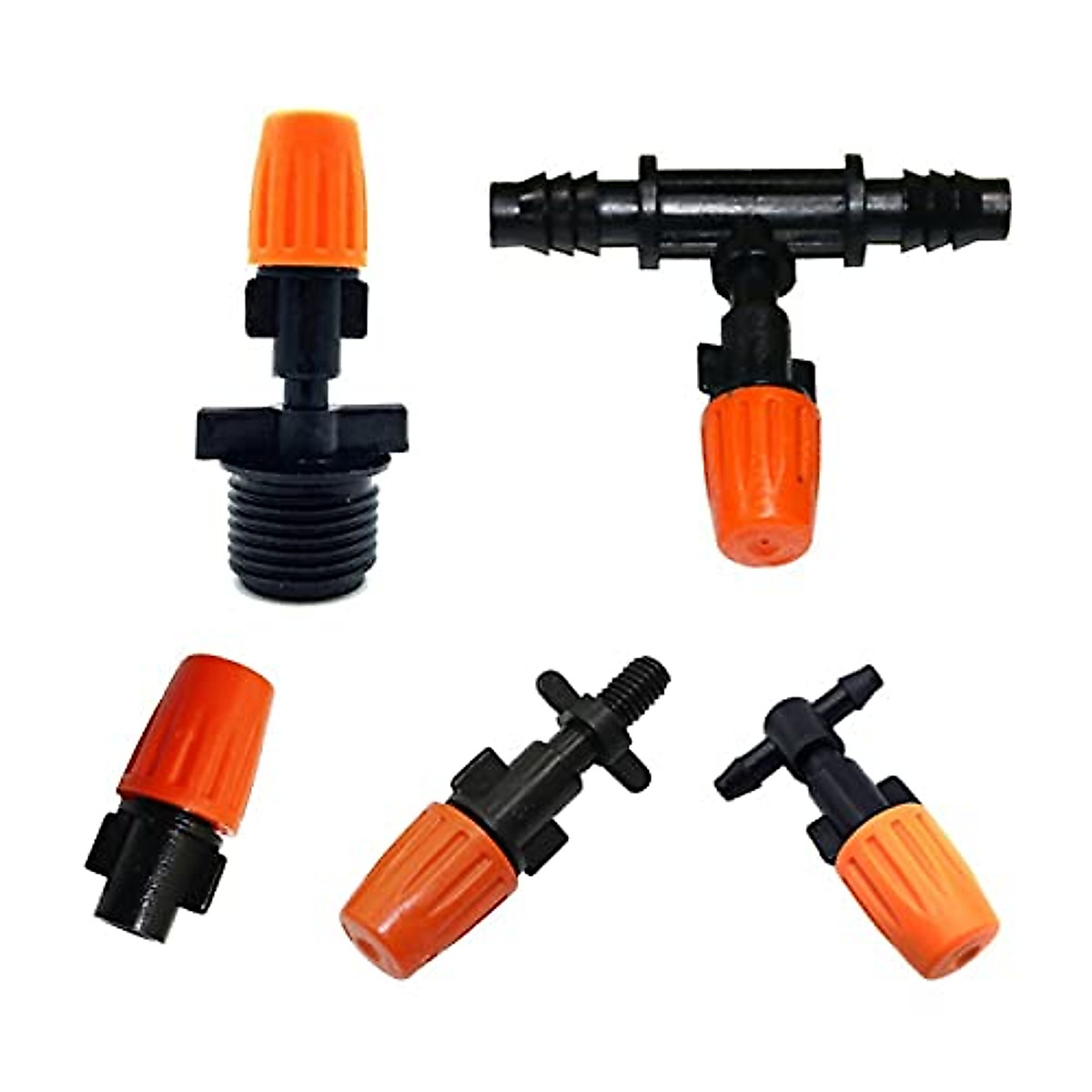 XLBH Irrigation Accessories Orange Atomizing Nozzle Industry Agriculture Cooling Humidify Misting Nozzle Garden Irrigation Watering Sprinklers 100 Pcs widely Used (Color : Pink)