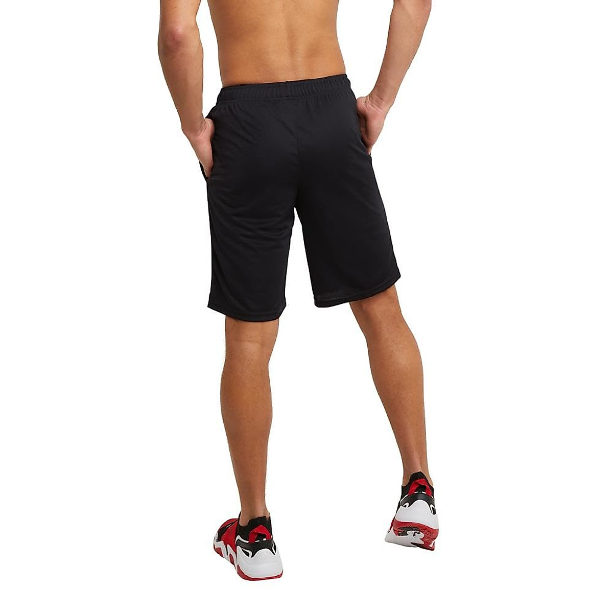 Champion Sport, Moisture Wicking, Athletic Men, Gym Shorts (Reg. or Big, Black C Logo, 3X-Large Tall