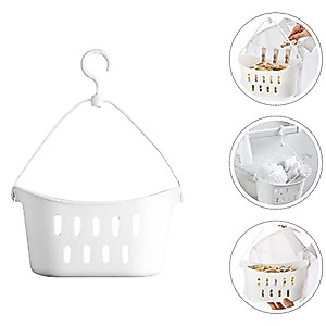 iplusmile Shower Caddy Hanging Hanging Plastic Storage Basket Shower Caddy Basket Laundry Organizer Container Trolley Basket for Organizing Bathroom Kitchen Dorm Room Shower Caddy Portable