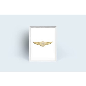 Drone Pilot Flight Wings License Qualification UAV Flying Silver Gold - A 192