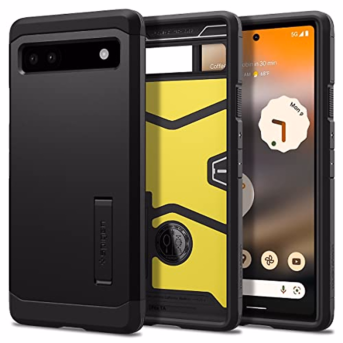 Spigen Tough Armor Case Compatible with Google Pixel 6a - Black