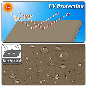 Strong Camel Patio Swing Cover Garden Outdoor Swing Replacement Canopy Cover (73"x52", Taupe)