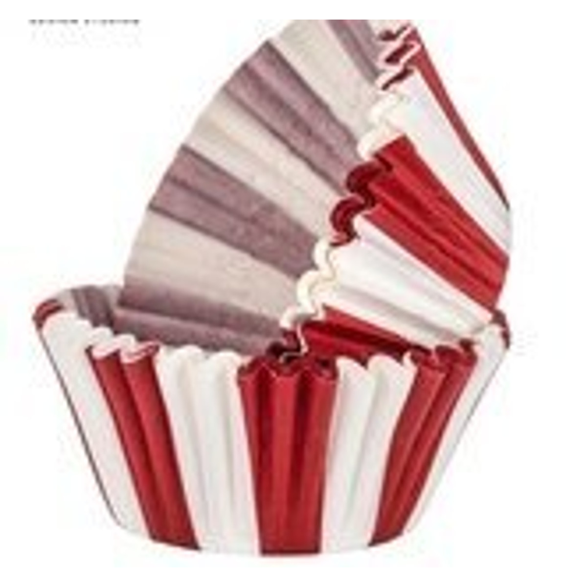 Carnival Circus Red White Striped Cupcake Liners Birthday Party Baking Cups 50 Ct.