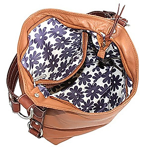 Nino Bossi Handbags Moda Milano Hobo (Cognac)