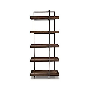 Signature Design by Ashley Starmore Industrial Entertainment Center Pier or Bookcase, Brown