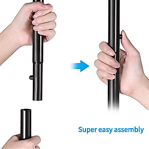 Simple Trending Double Rod Clothing Garment Rack, Rolling Clothes Organizer on Wheels for Hanging Clothes, Black