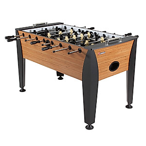 Atomic Pro Force 56" Foosball Table with Internal Ball Return and Ball Entry, Leg Levelers, and Heavy-Duty Legs