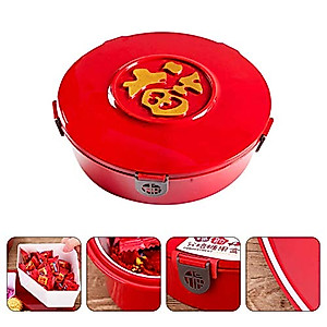 Yardwe Compartment Snack Serving Tray Appetizer Tray Serving Plates Dishes Tradional Chinese Wedding 2021 New Year Spring Festival Tableware