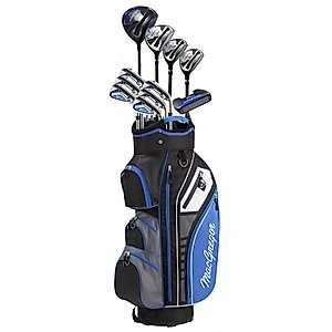 MacGregor Golf DCT3000 Premium Mens Golf Clubs Set, All Graphite, Left Hand, Cart Bag