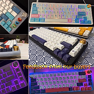 ROZELLA HOME Suitable for TM680/KT68/GK68 Upgrade Knob 2 PCs Pack, Aluminum Alloy, Upscale Electroplating, Mechanical Keyboard Upgrade Accessories(Gold)