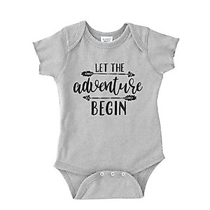 Pregnancy Gift Est 2022 - New Mom and Dad Est 2022 11 oz Mug Heart Set with"Let Adventure Begin" Romper (0-3 Months) - Top Mom and Dad Gift Set for New and Expecting Parents to Be - Baby Shower