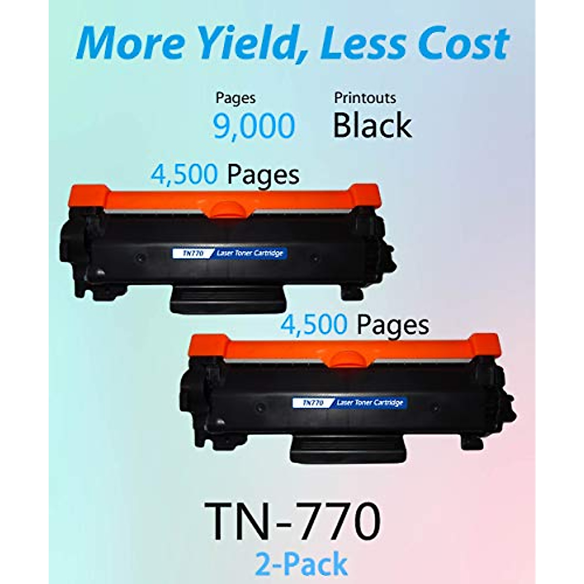 MM MUCH & MORE Compatible Toner Cartridge Replacement for Brother TN770 TN-770 TN730 TN760 Super High Yield Black Toner Cartridge for HL-L2370DW HL-L2370DWXL MFC-L2750DW MFC-L2750DWXL Printer (2-Pack)