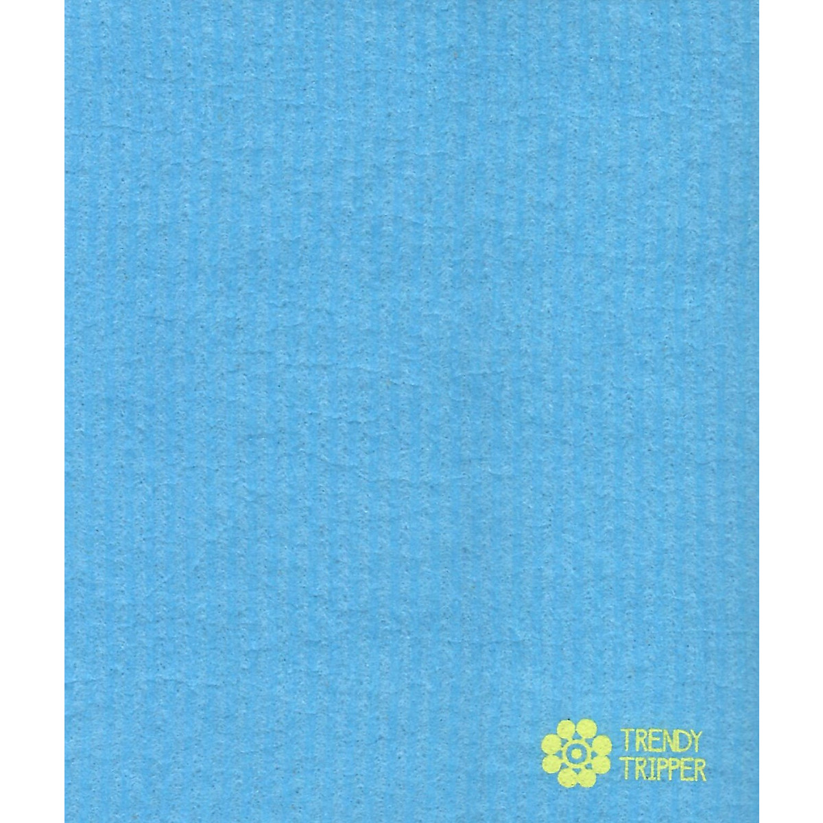 Swedish Dishcloths, Reusable Set of 4-B (FOUR) Solid Mixed Colors (Blue, Grey, Orange, Green)