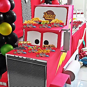 Cars Birthday Party Supplies, Cars Party Decorations, 24pcs Cars Paper Food Trays, Cars Party Favors Movie Snack Trays Hot Dog Popcorn