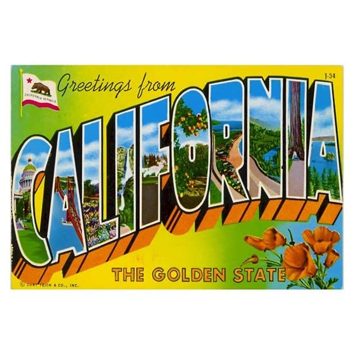 CafePress California CA Mug Ceramic Coffee Mug, Tea Cup 11 oz